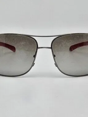 Prada | Accessories | Prada Sps 56h 5av3m Gunmetal Black Frame Grey ...